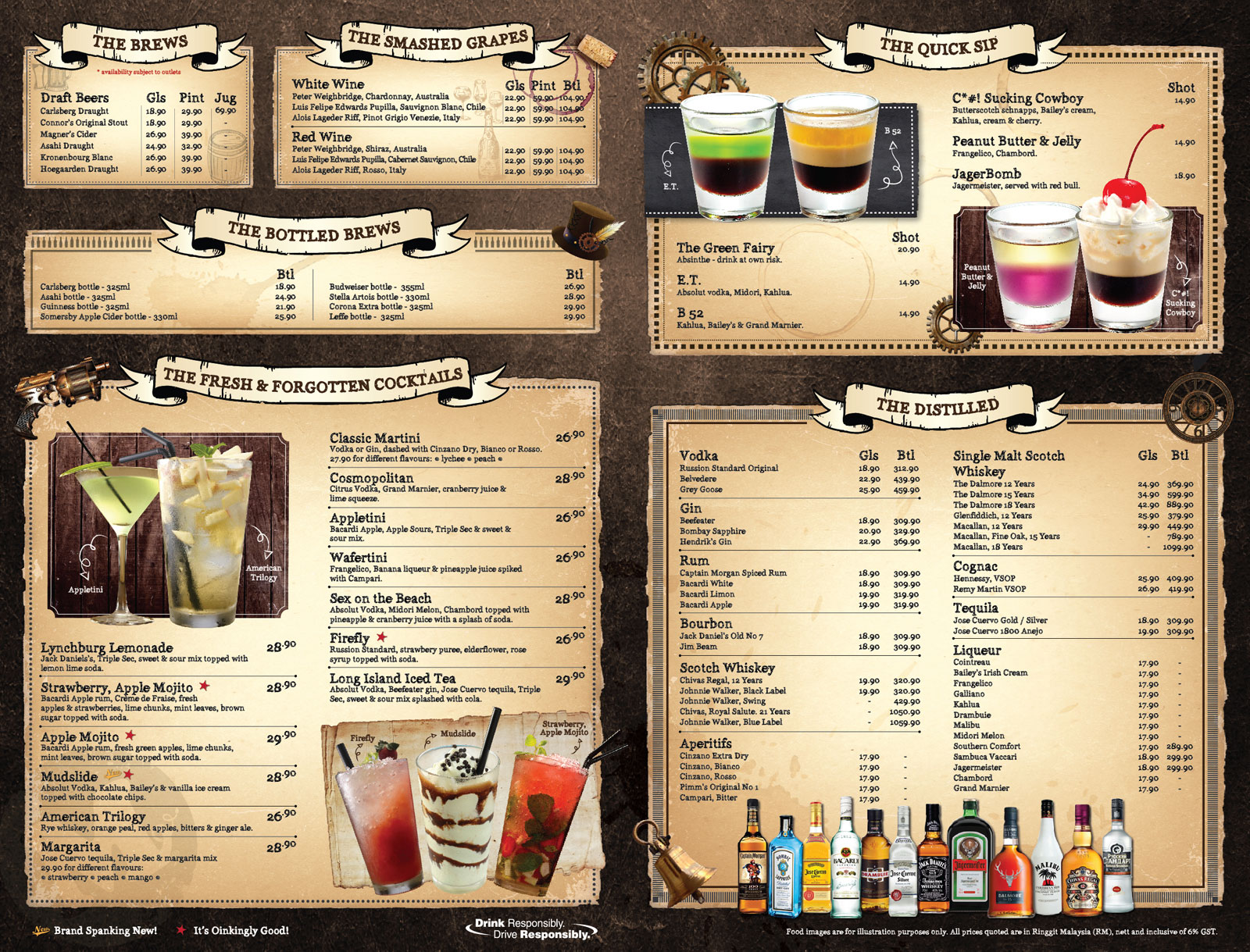 Morganfield's - Home of Sticky Bones : Menu